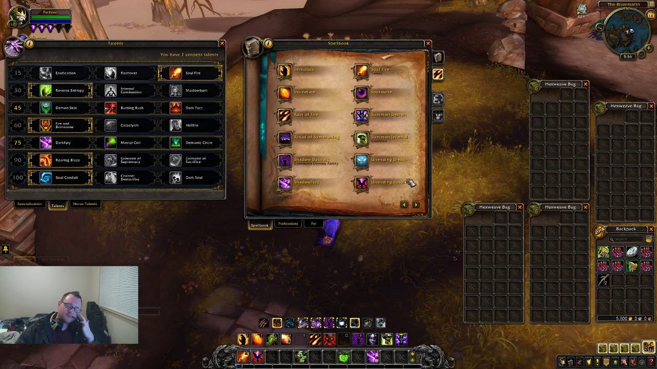 Destruction Warlock New Rotation for BFA Alpha - YouTube