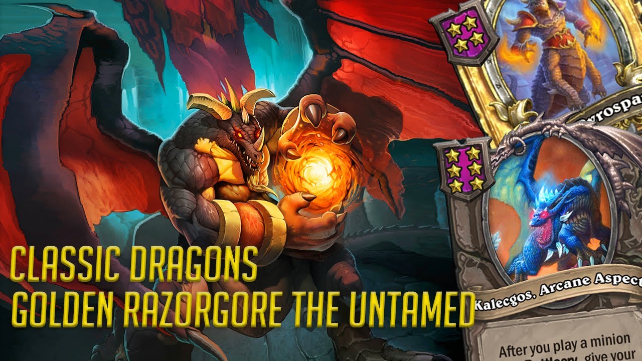 Golden Razorgore the Untamed! | Hearthstone Battlegrounds - YouTube