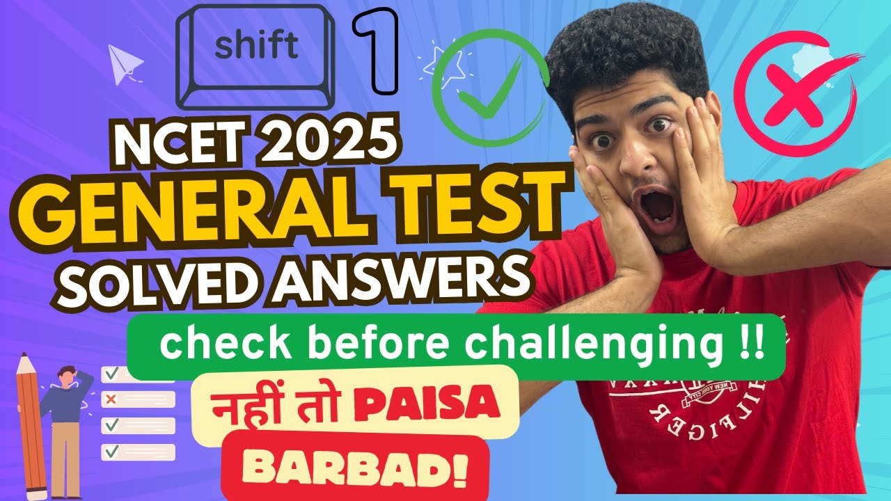 Many Wrong Answers in Answer Key?| Accurate Detailed Solution for ...