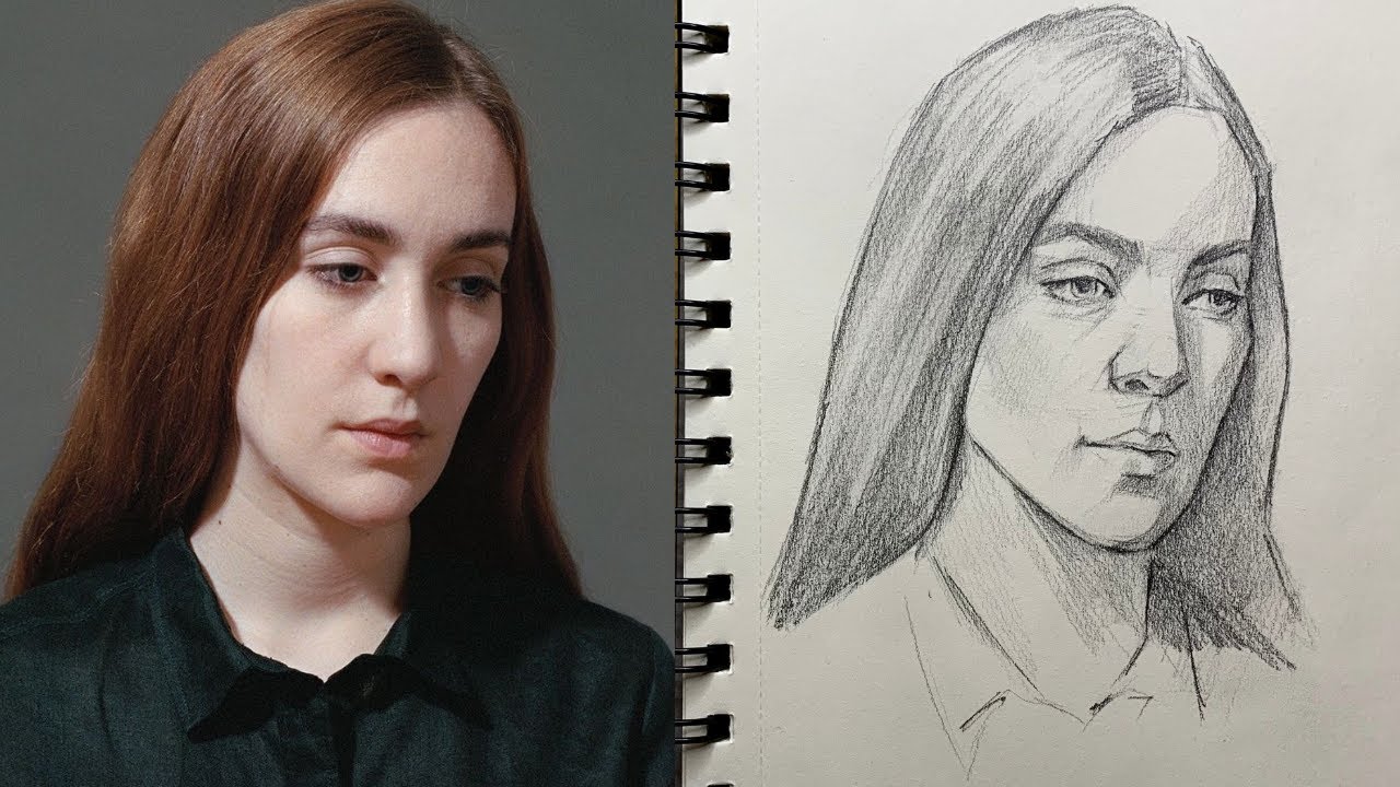 How to Draw a portrait using the Loomis method - YouTube