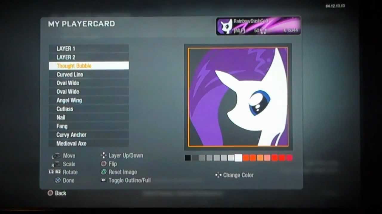 [Black Ops] Rarity Emblem Tutorial - My Little Pony - RainbowDashCoD ...