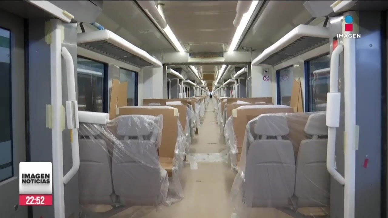 Así se ven el interior del Tren Interurbano México-Toluca - YouTube
