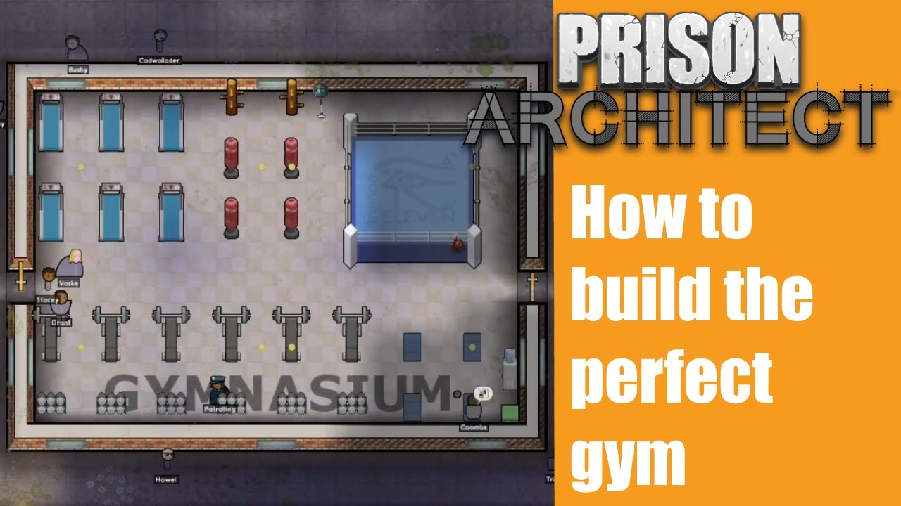 How to build the perfect gym - Prison architect #47 - YouTube