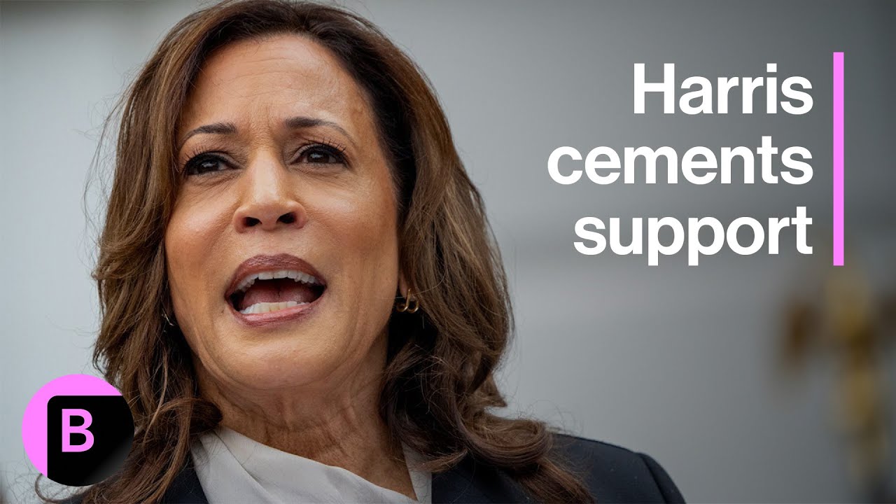 Harris Cements Democratic Support - YouTube