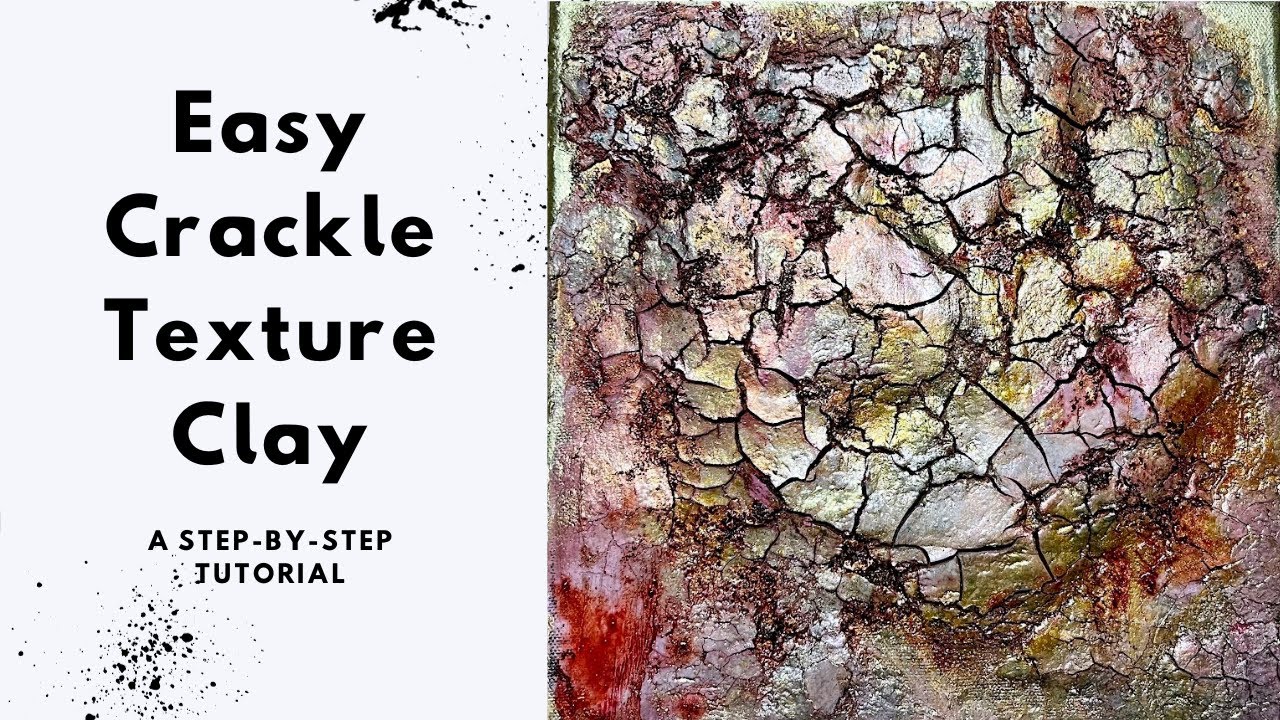 How To Make Easy Crackle Texture For Your Art - a step-by-step tutorial - Easy DIY - YouTube