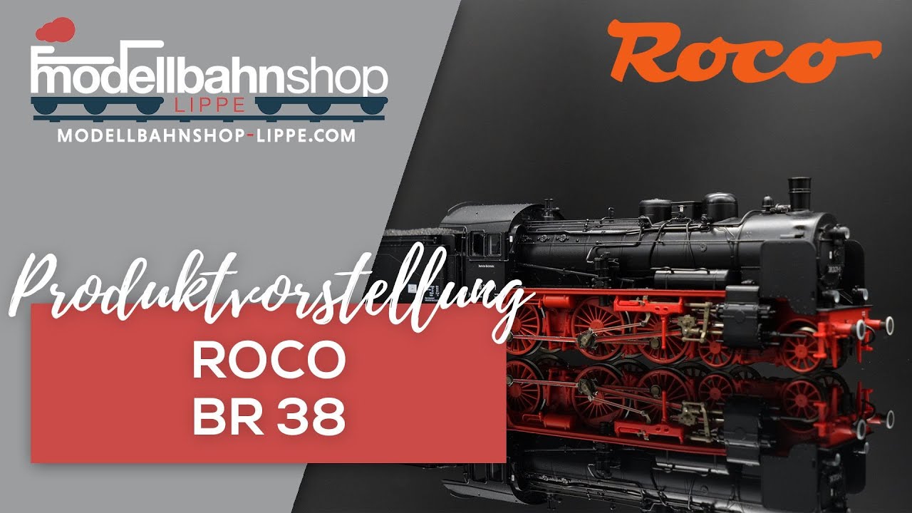 Roco | BR 38 der DR | Spur H0 | Epoche IV - YouTube