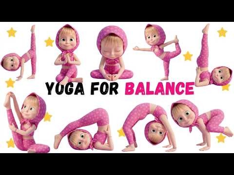 🌟🐻 Masha’s Super Yoga Challenge! Fun Poses, Big Moves & Superhero Training! 🧘‍♀️⚡