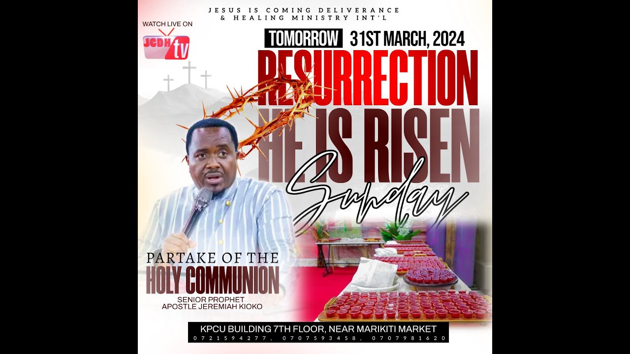 HOLY COMMUNION SERVICE 3/31/2024 #resurrection - YouTube