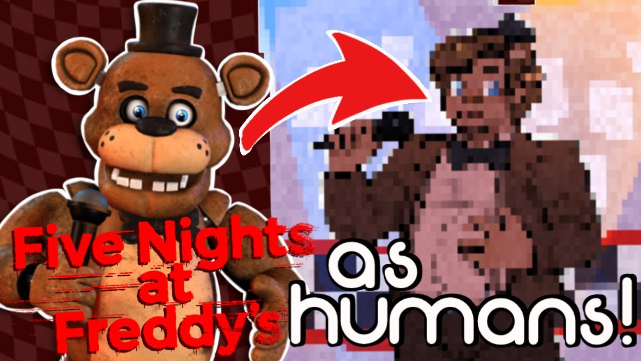 FIVE NIGHTS AT FREDDY'S... as humans! (character designs) - YouTube