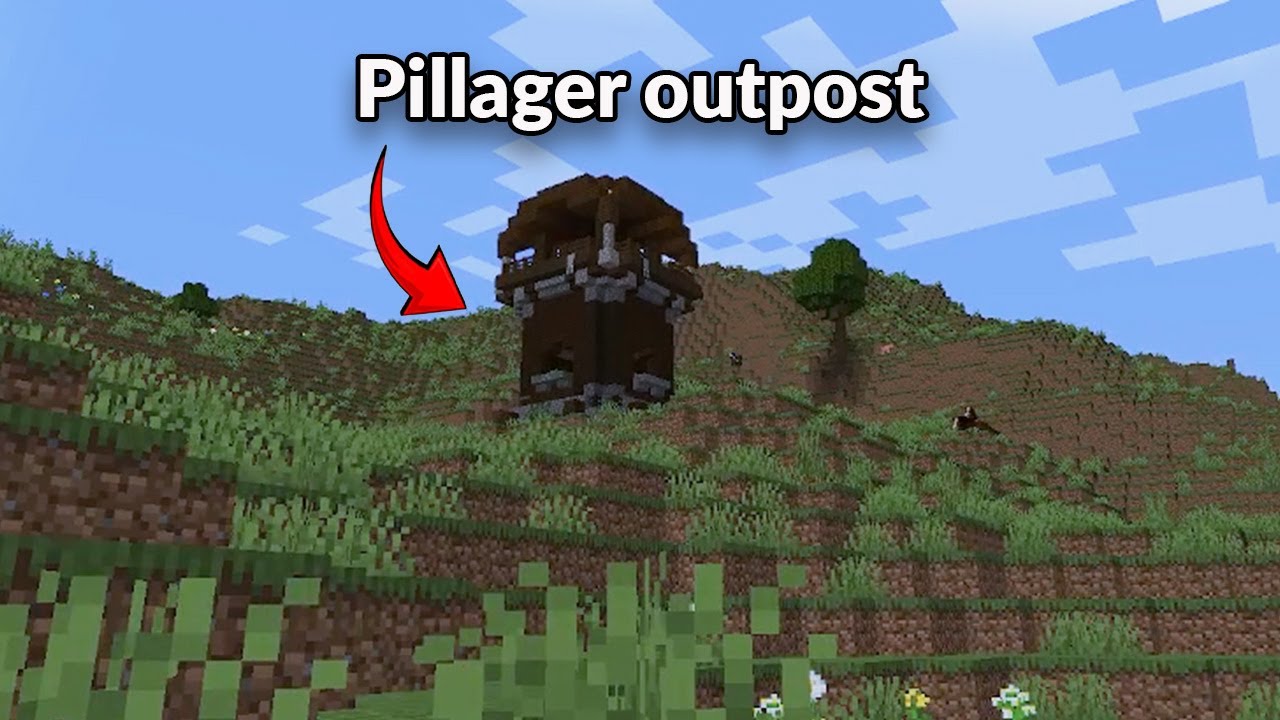 The first time Fighting the Pillager outpost! | Minecraft - YouTube