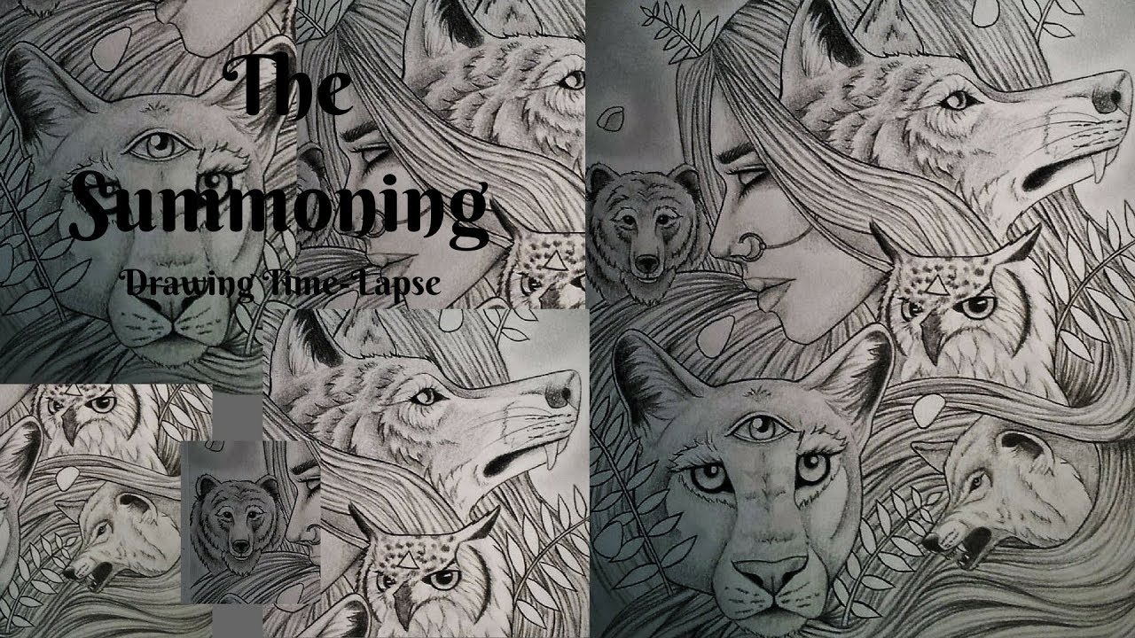 The Summoning // Drawing Time Lapse - YouTube