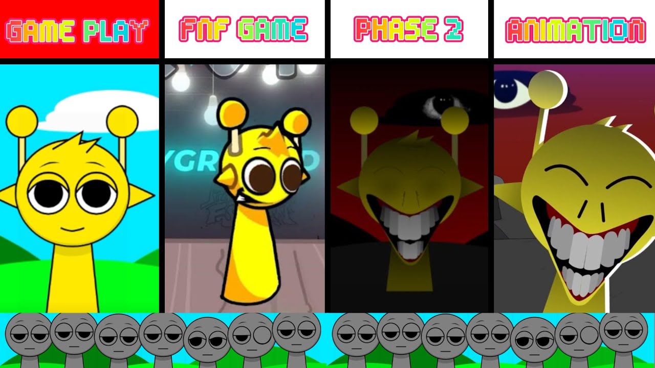 Incredibox Sprunki Character Test | Gameplay VS FnF VS PHASE 2 VS ...