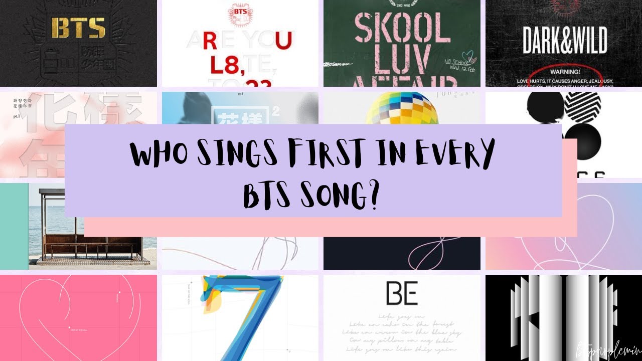 WHO SINGS FIRST IN EVERY BTS SONG? - YouTube