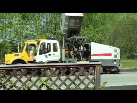 Street Sweeper dumping with music - YouTube