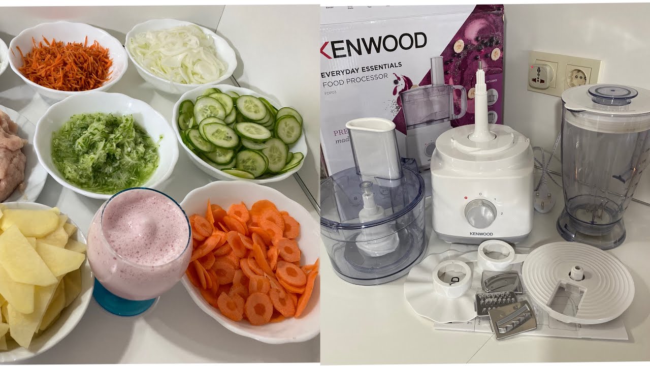 محضرة الطعام كينوود 750 واط وطريقة إستخدامها KENWOOD FOOD PROCESSOR ...