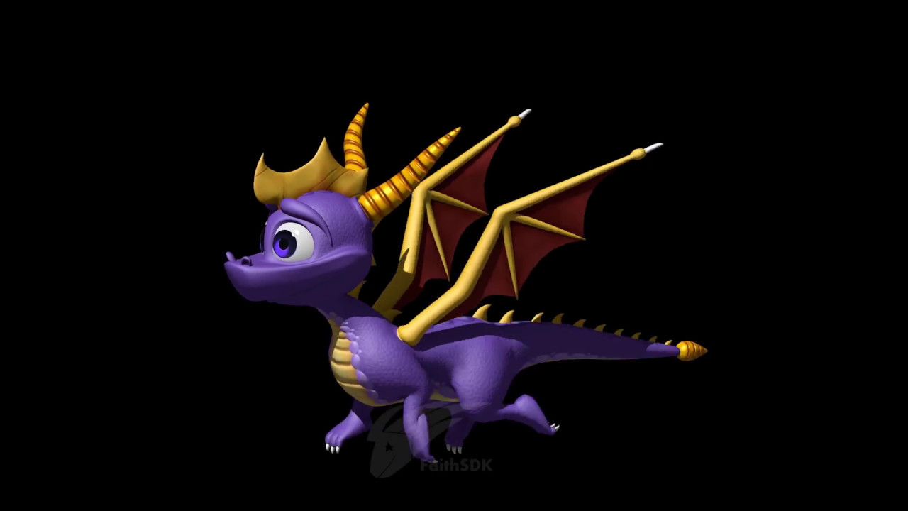 Classic Spyro the Dragon Model Animation Tests - YouTube