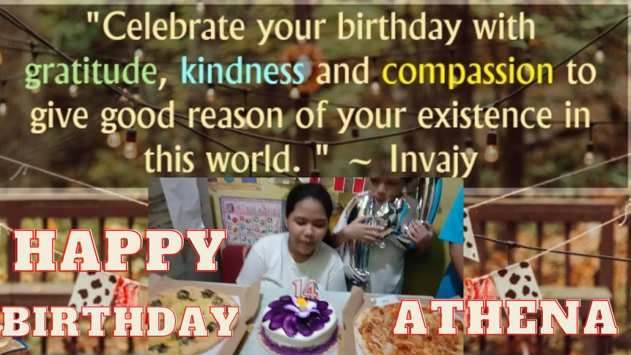 HAPPY BIRTHDAY ATHENA | PIZZA | RED RIBBON CAKE | October 8, 2021 ...