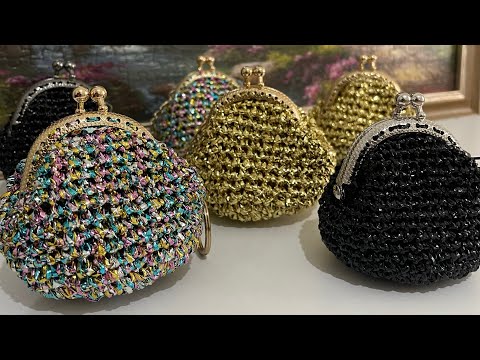 Bozuk para cüzdanı yapılışı..Sparkly coin purse #cüzdan #çanta #örgü #wallet #purse