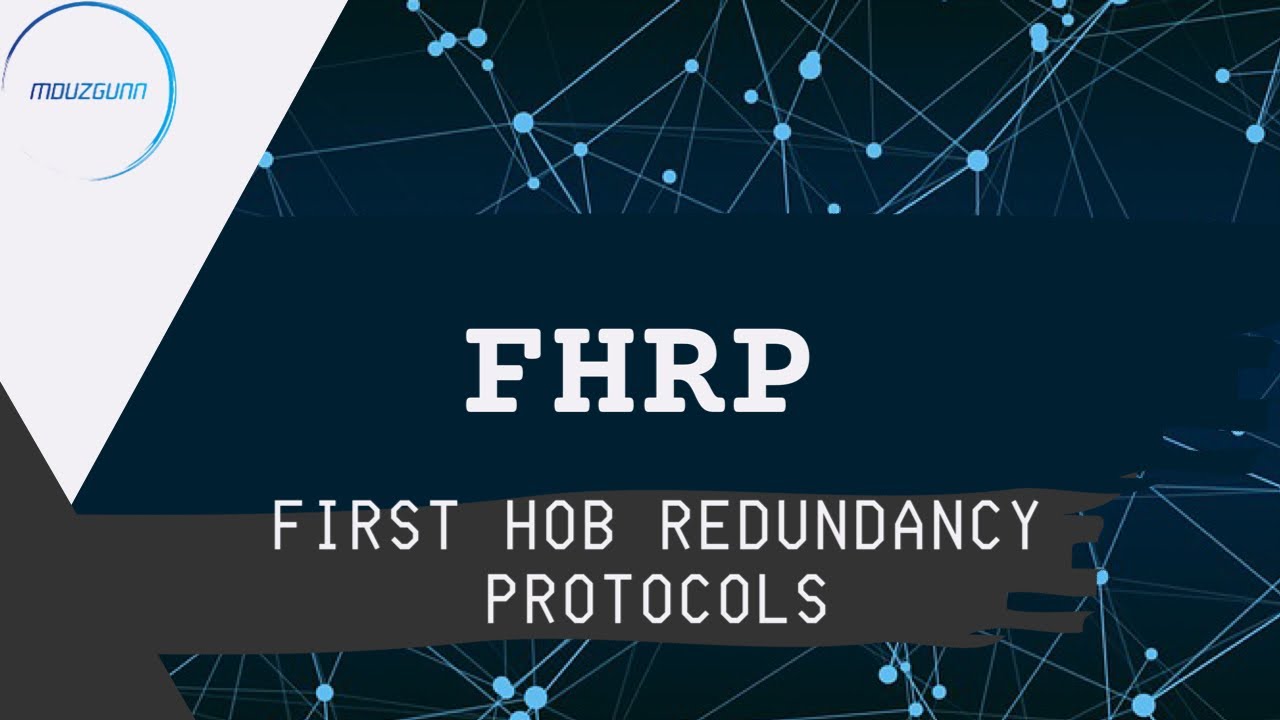 26-) FHRP - First Hob Redundancy Protocol - YouTube