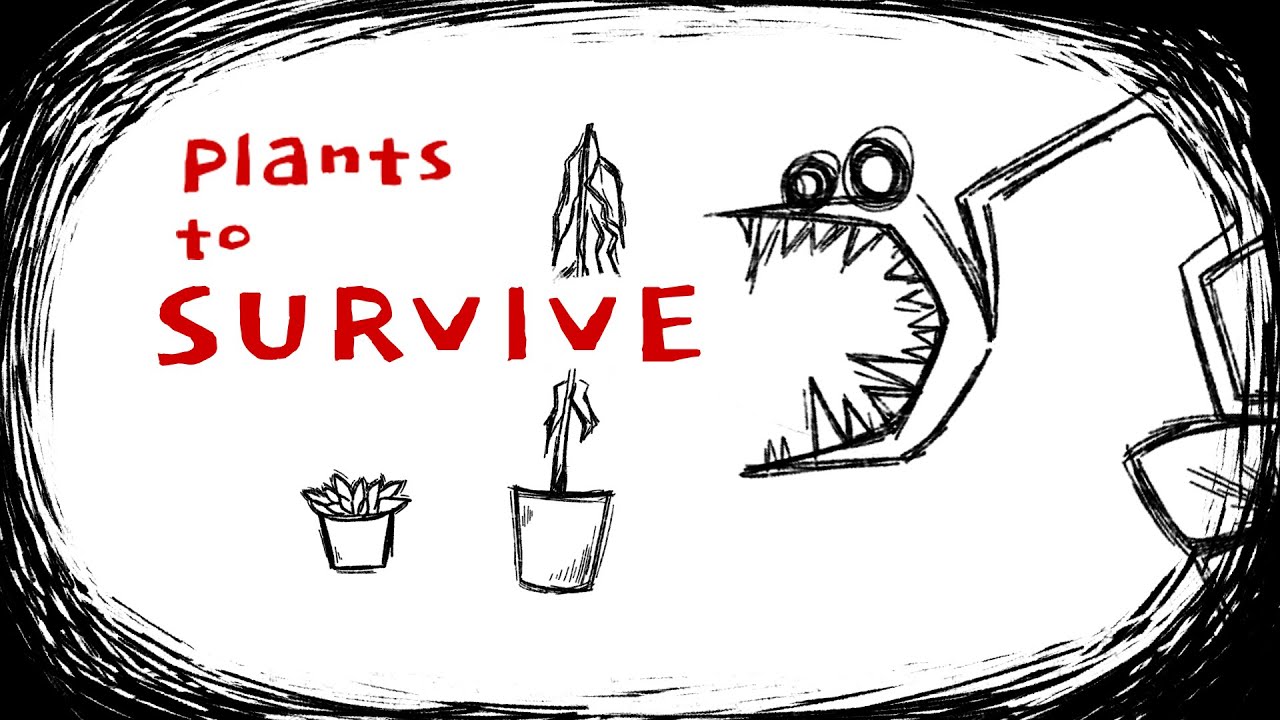 drawing PLANTS to SURVIVE - YouTube