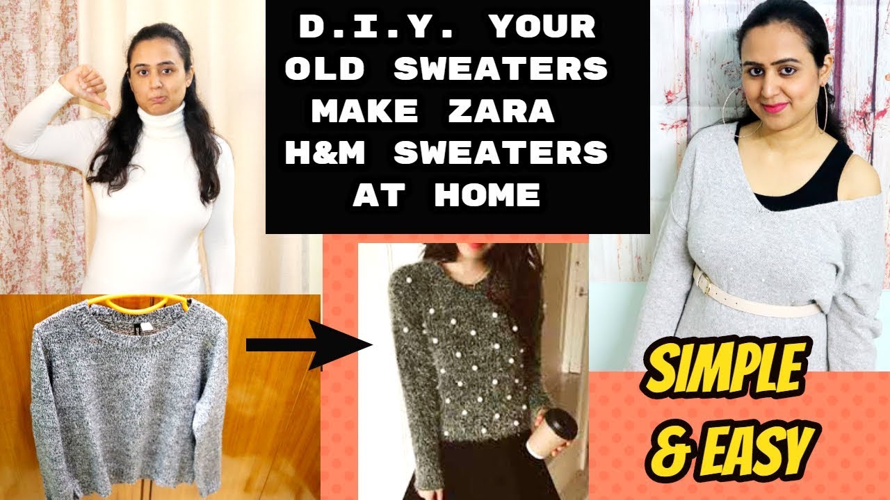 DIY YOUR OLD SWEATER INTO NEW | DIY OLD SWEATER IDEAS | REUSE OLD ...