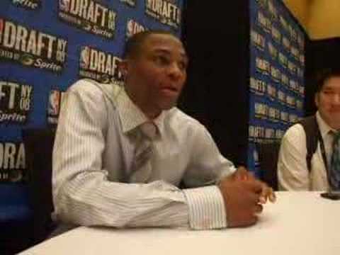 Russell Westbrook Interview, NBA Draft Media Day - YouTube