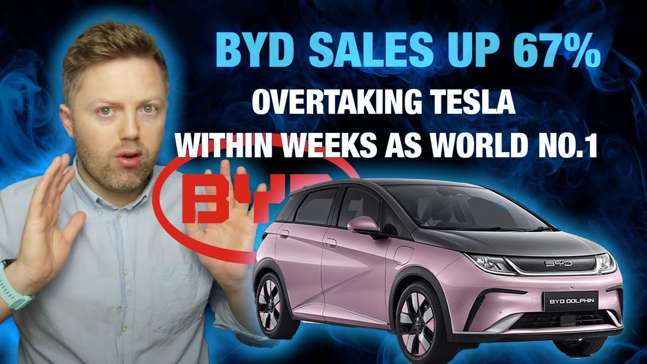 BYD Sales Explosion. 67% Jump, as they overtake Tesla this year. - YouTube