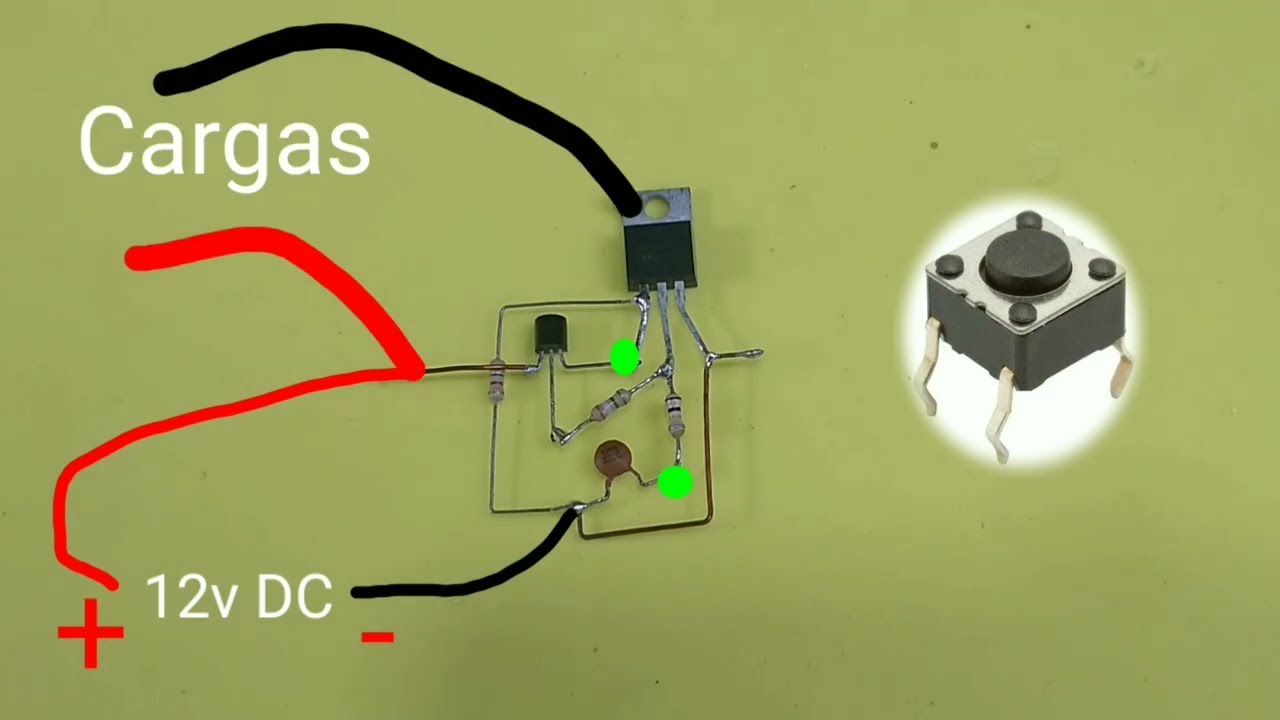 Como Fazer Botão Liga E Desliga único Chave De Toque On Off Push Button Youtube