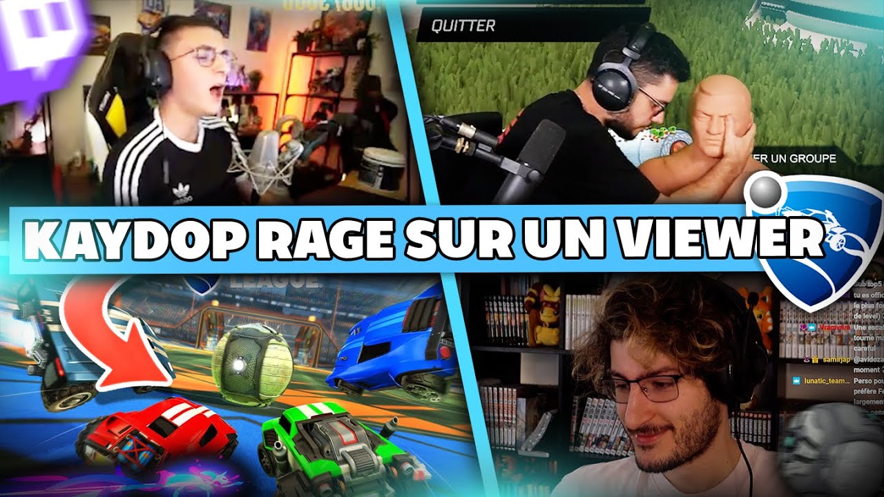 KAYDOP PÈTE UN PLOMB ET BAN DEF UN VIEWER - Best of Rocket League FR ...