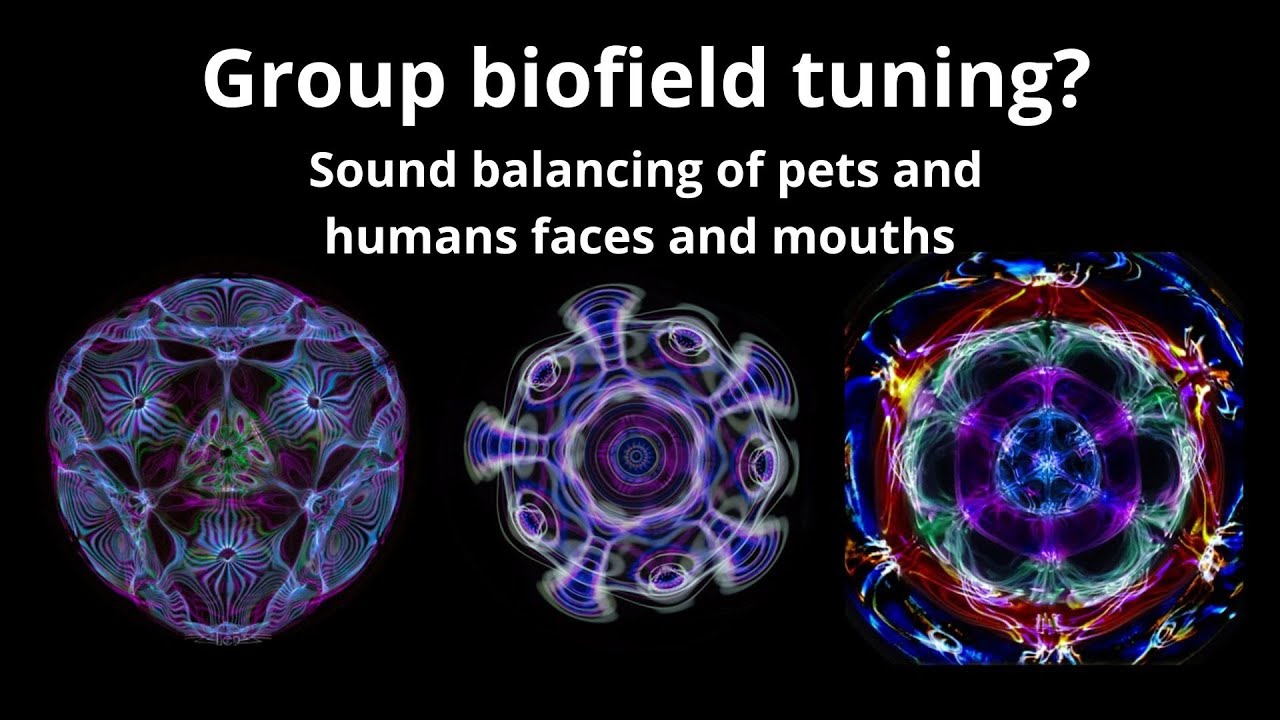 Group biofield tuning to heal faces and mouths of pets and humans ...