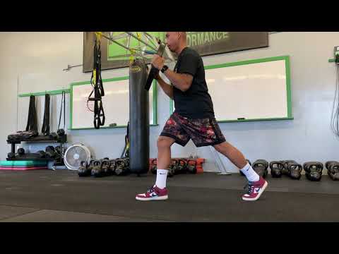 Plate Split Squat - YouTube