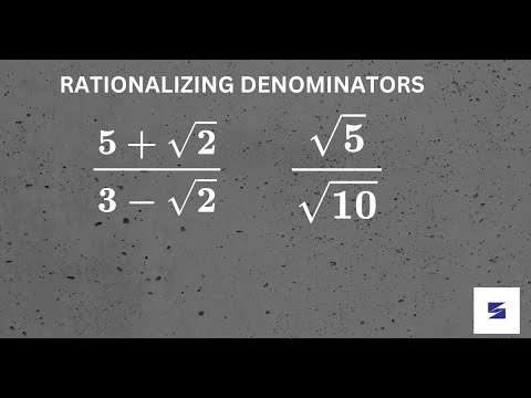 RATIONALIZING DENOMINATORS | SURD | MONOMIALS AND BINOMIALS. - YouTube