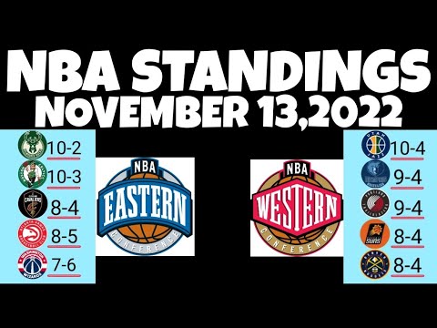 nba standing november 13,2022 - YouTube