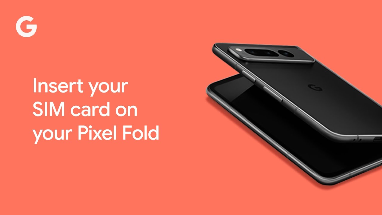 Insert your SIM card into your Pixel Fold - YouTube