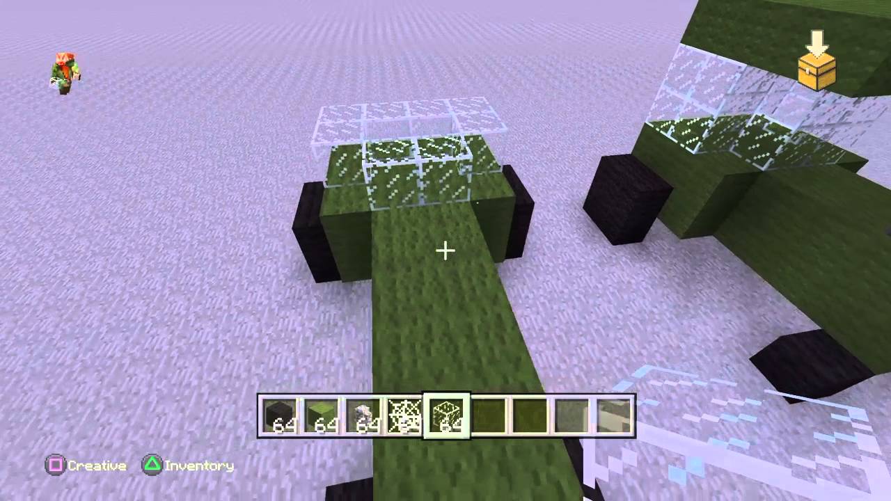 Minecraft How To Build-Tractor - YouTube