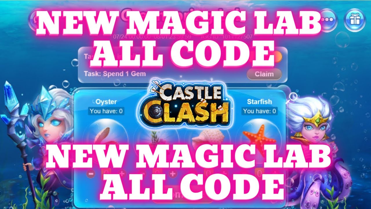NEW MAGIC LAB CODE CASTLE CLASH - YouTube