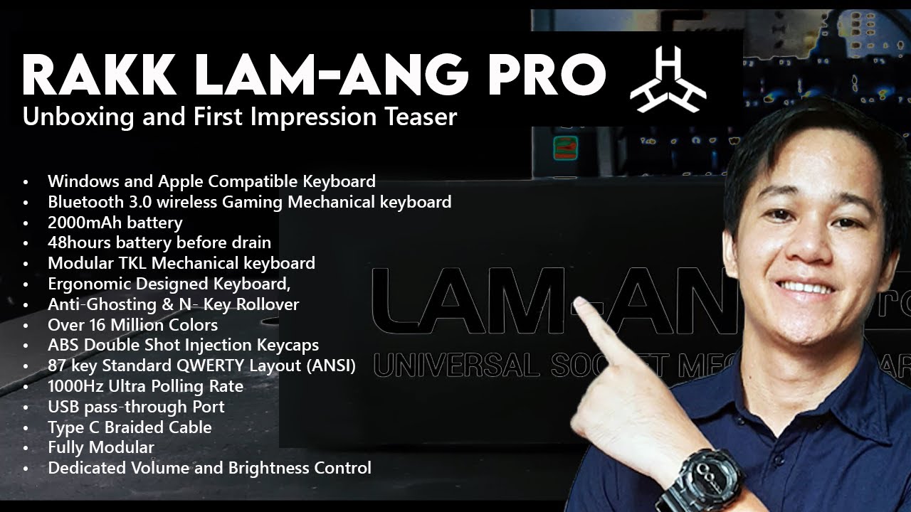 Rakk Lam-Ang Pro Mechanical Keyboard Review & Unboxing Teaser - YouTube