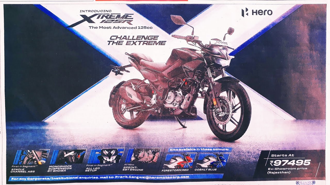 INTRODUCING:-XTREME 125R (THE MOST ADVANCED 125CC) CHALLENGE THE ...