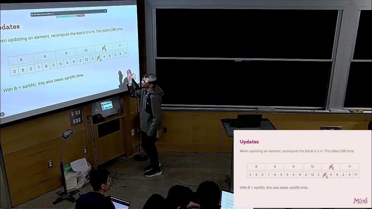 MIT 6.S088 Lecture 3 (Square Root Decomposition, Segment Tree) - YouTube