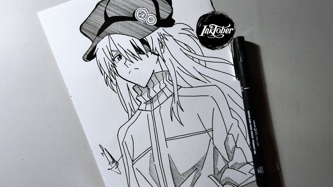 DRAWING - ASUKA LANGLEY SORYU - NEON GENESIS EVANGELION - INKTOBER DAY ...