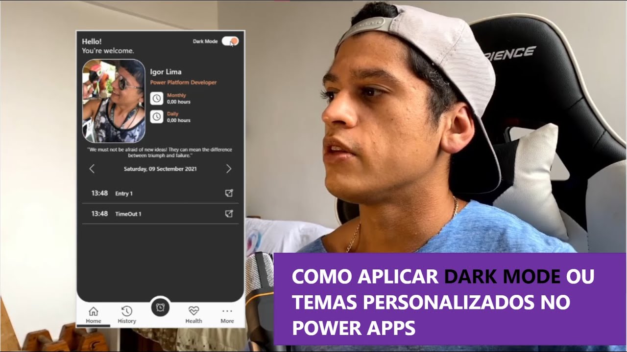 COMO APLICAR DARK MODE OU TEMAS PERSONALIZADOS NO POWER APPS - YouTube