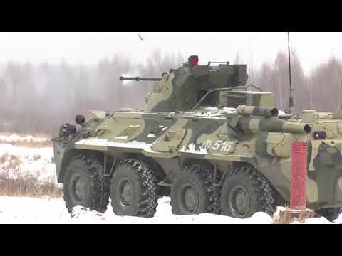 Боевые стрельбы экипажей БТР-82А в Свердловской области