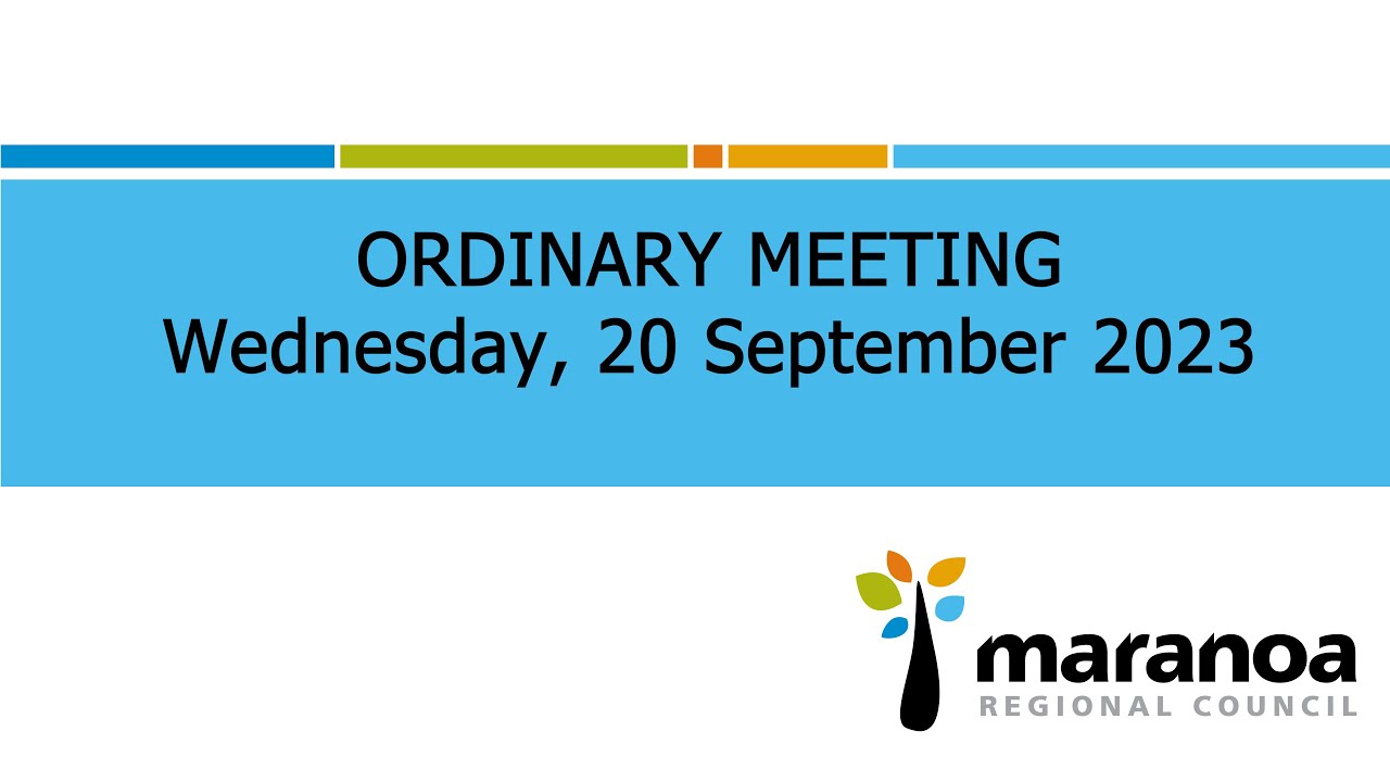 Maranoa Regional Council - Ordinary Meeting 20 September 2023 - YouTube
