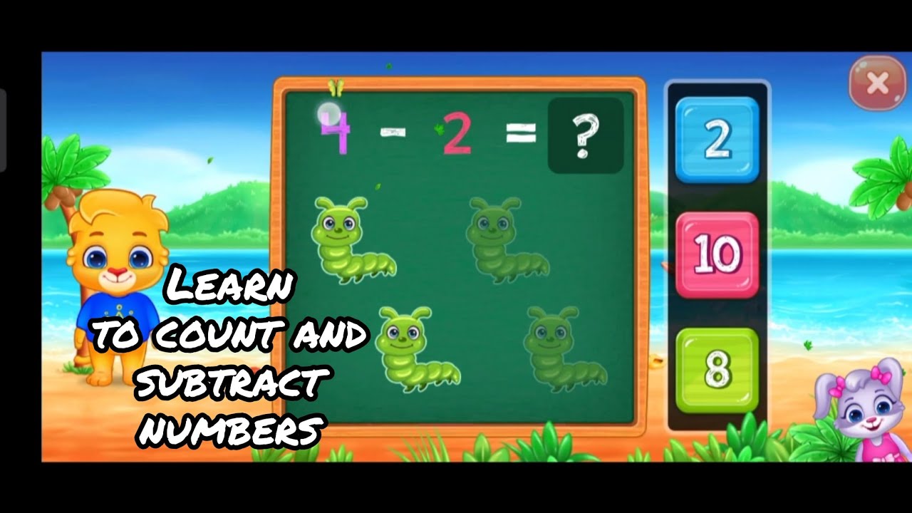 Learn how to subtract or take away numbers for kids,prep,kinder ...