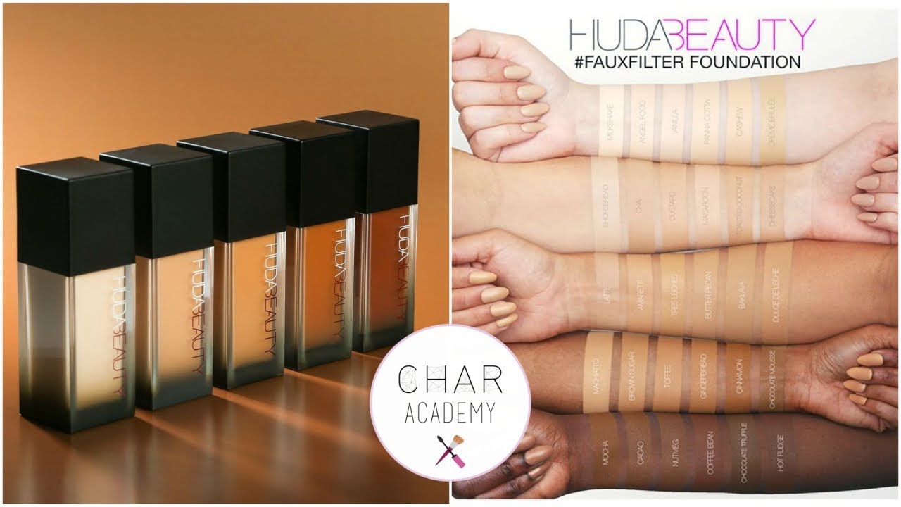 HUDA BEAUTY FAUX FILTER FOUNDATION REVIEW | Characademy - YouTube