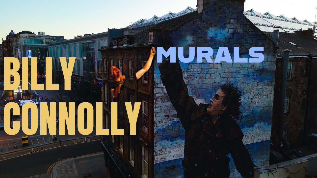 Billy Connolly Murals Glasgow - YouTube