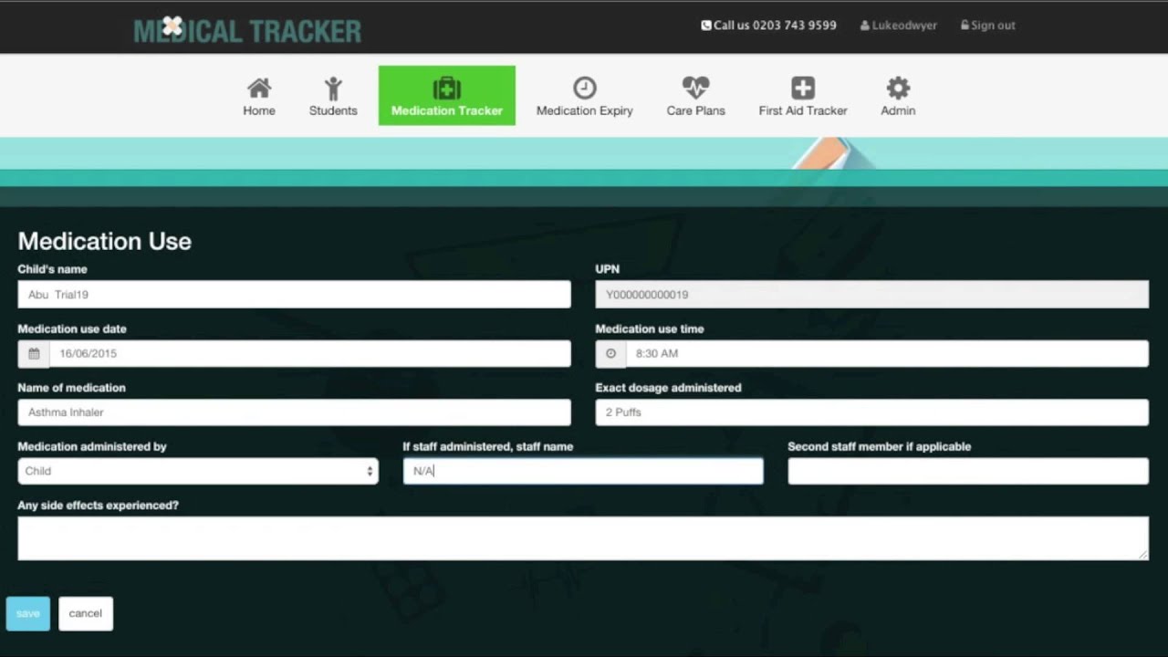 Medical Tracker: Recording Medication Use And Notifying The Parent ...