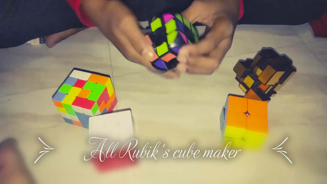All Rubik's cube maker in one man - YouTube