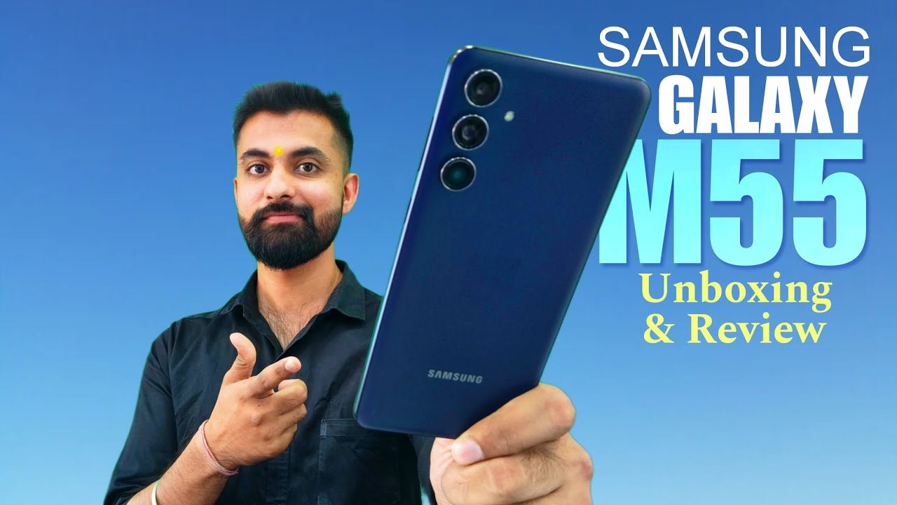 SAMSUNG GALAXY M55 Unboxing and Review | Latest mid-range smartphone⚡ ...