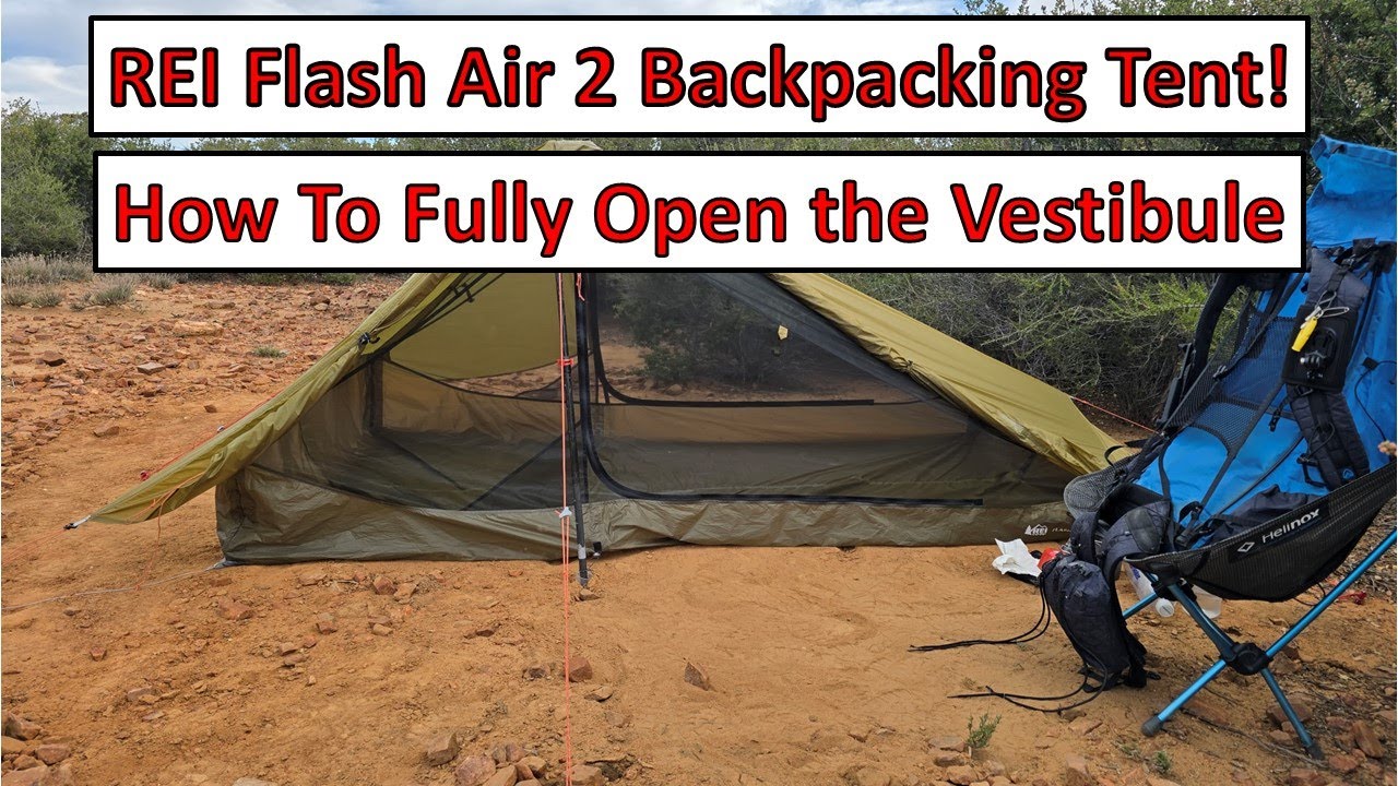 REI Flash Air 2 Full Ventilation Open-Vestibule Tutorial #rei - YouTube